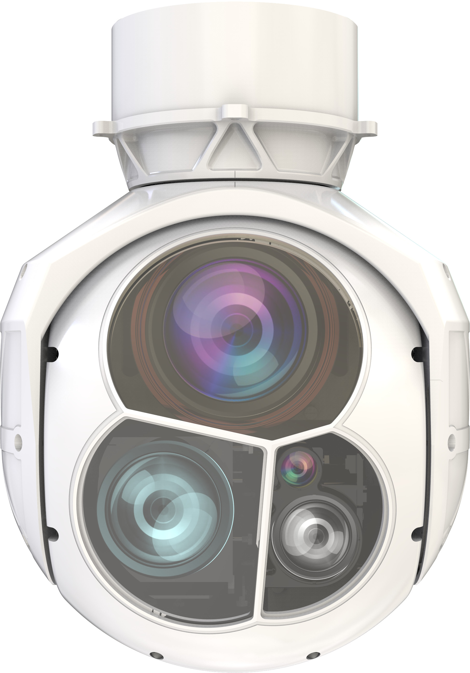 Dia 200MM Two Axis Two Metal Frame EO Pod With Three Sensors For ...