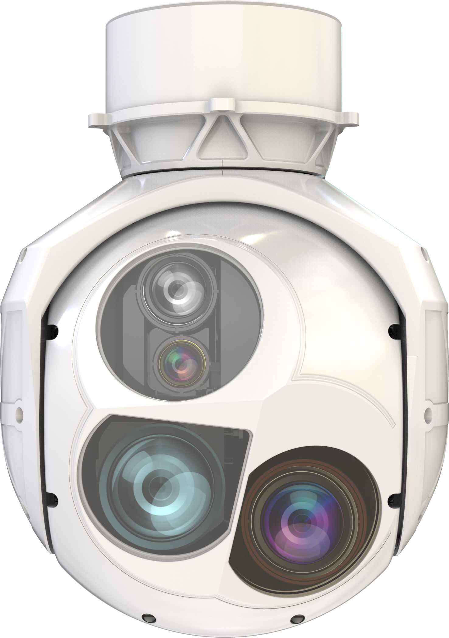 Dia 200MM Two Axis Two Metal Frame EO Pod With Three Sensors For ...