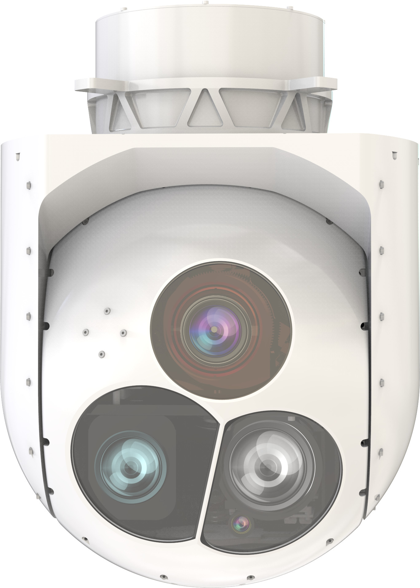 254MM Airborne Electro Optical Pod Dual Axes Three Sensors / TV / IR ...